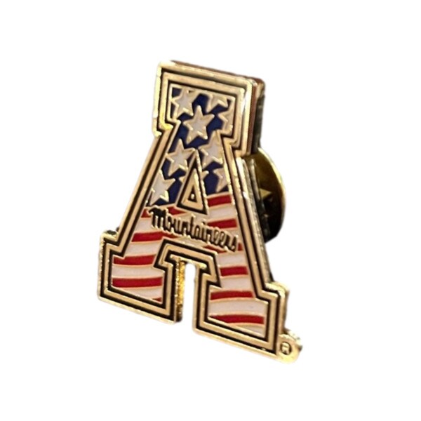 Heroes Block A Lapel Pin App State Campus Store